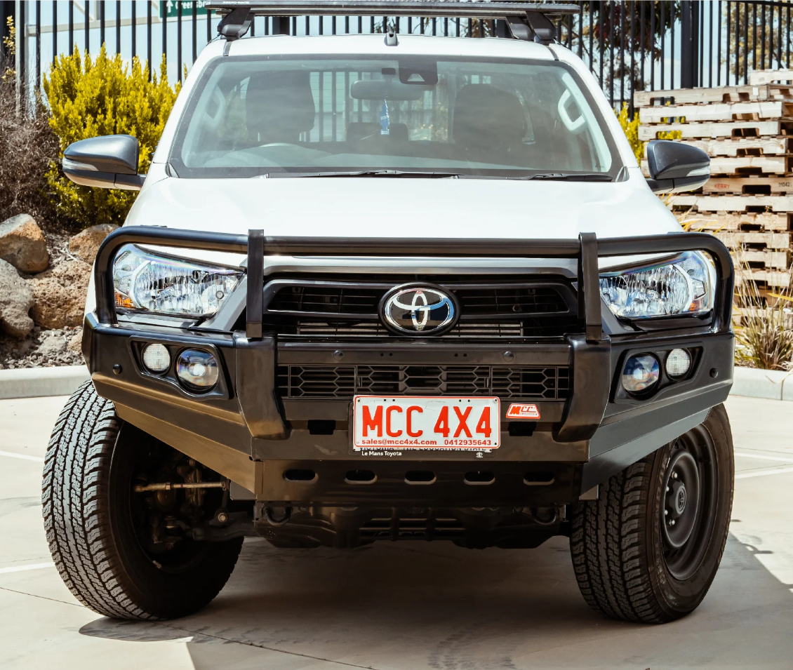 MCC 4X4 Hilux 2020-On 707-02 Falcon Bull Bar Black A-Frame Package (LE ...