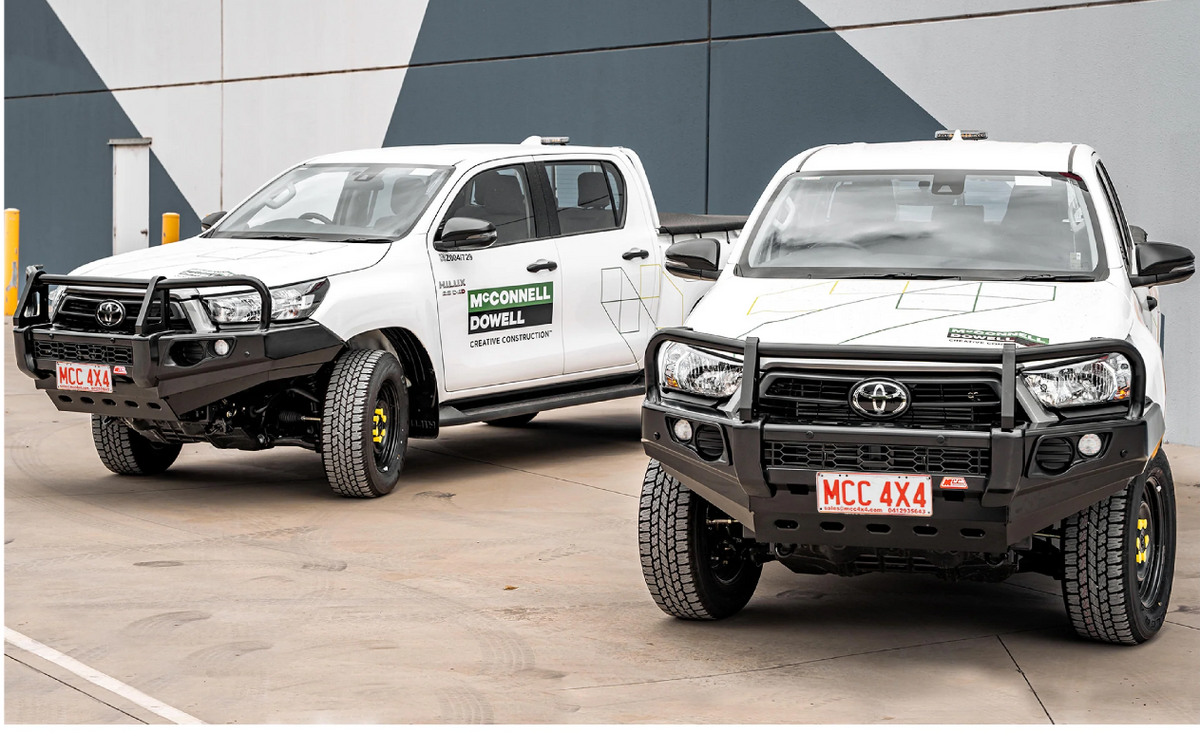 MCC 4X4 Hilux 2020-On 707-02 Falcon Bull Bar Black A-Frame Package (No ...