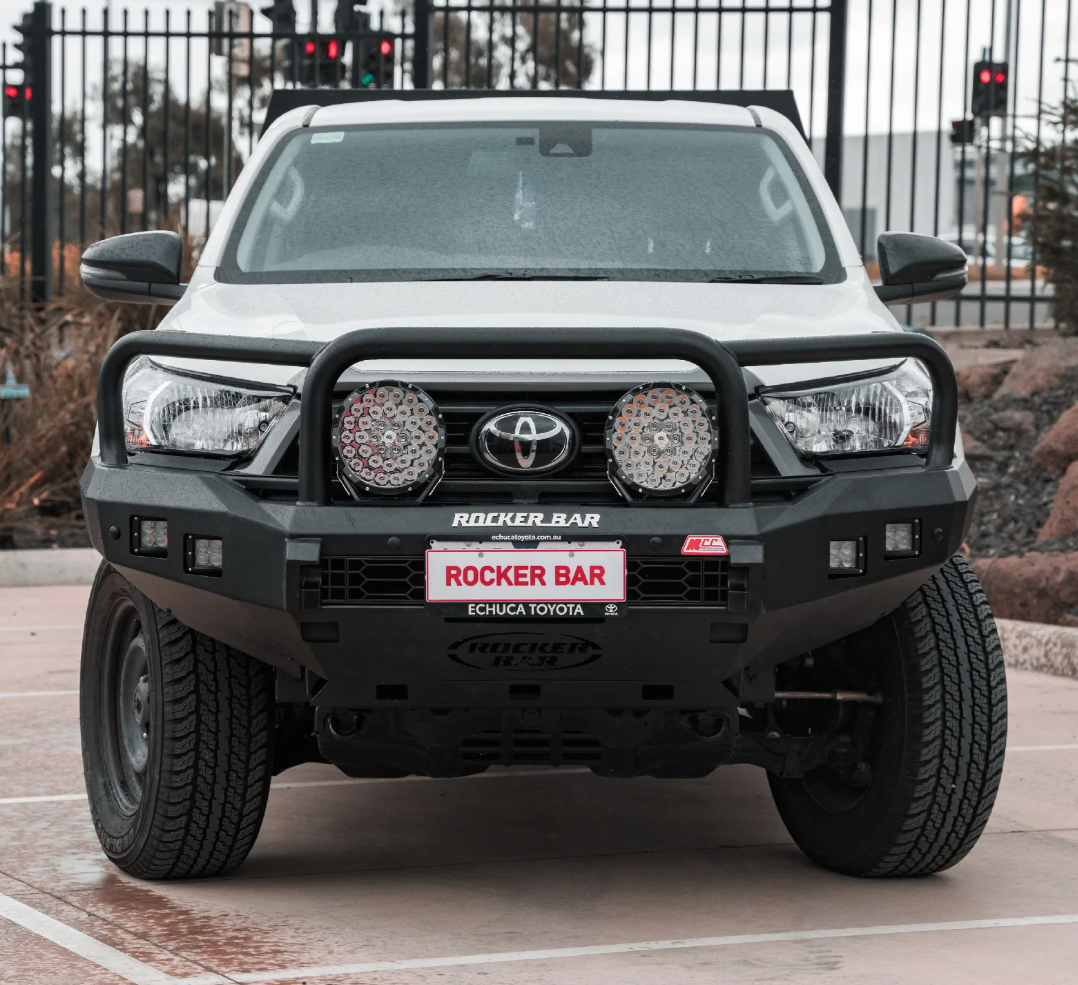 MCC 4X4 Hilux 2020-On 078-02SQ Rocker Bull Bar Triple Loops Package ...