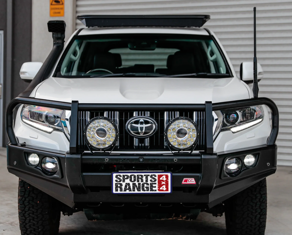 MCC 4X4 Prado 150 facelift 2017-2020 707-02 Falcon Bull Bar Black A-Fr ...