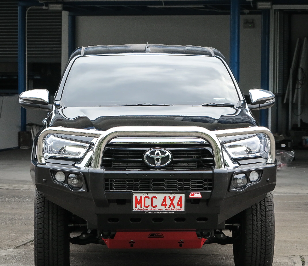 MCC 4X4 Hilux 2020-On 707-01 Falcon Bull Bar Triple Stainless Loops Pa ...