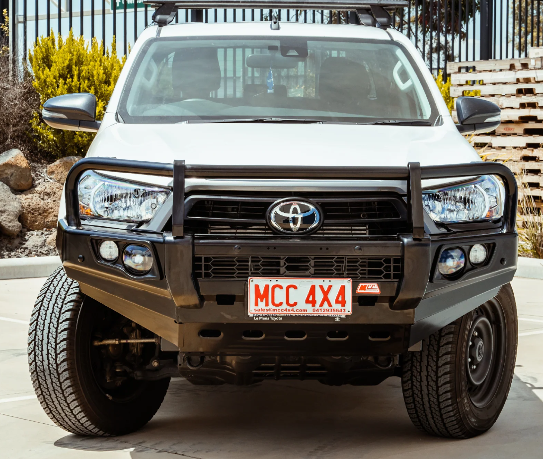 MCC 4X4 Hilux 2020-On 707-02 Falcon Bull Bar Black A-Frame Package (LE ...