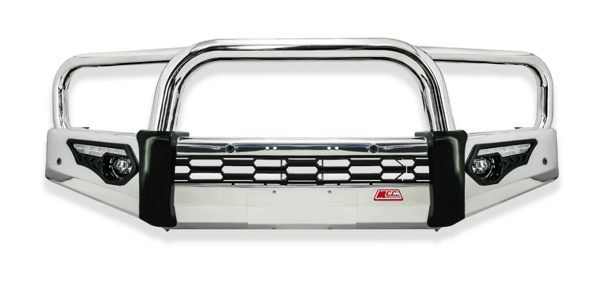 MCC 4X4 Hilux 2016-2020 808-01A Alloy Phoenix Bull Bar Triple Loops Pa ...