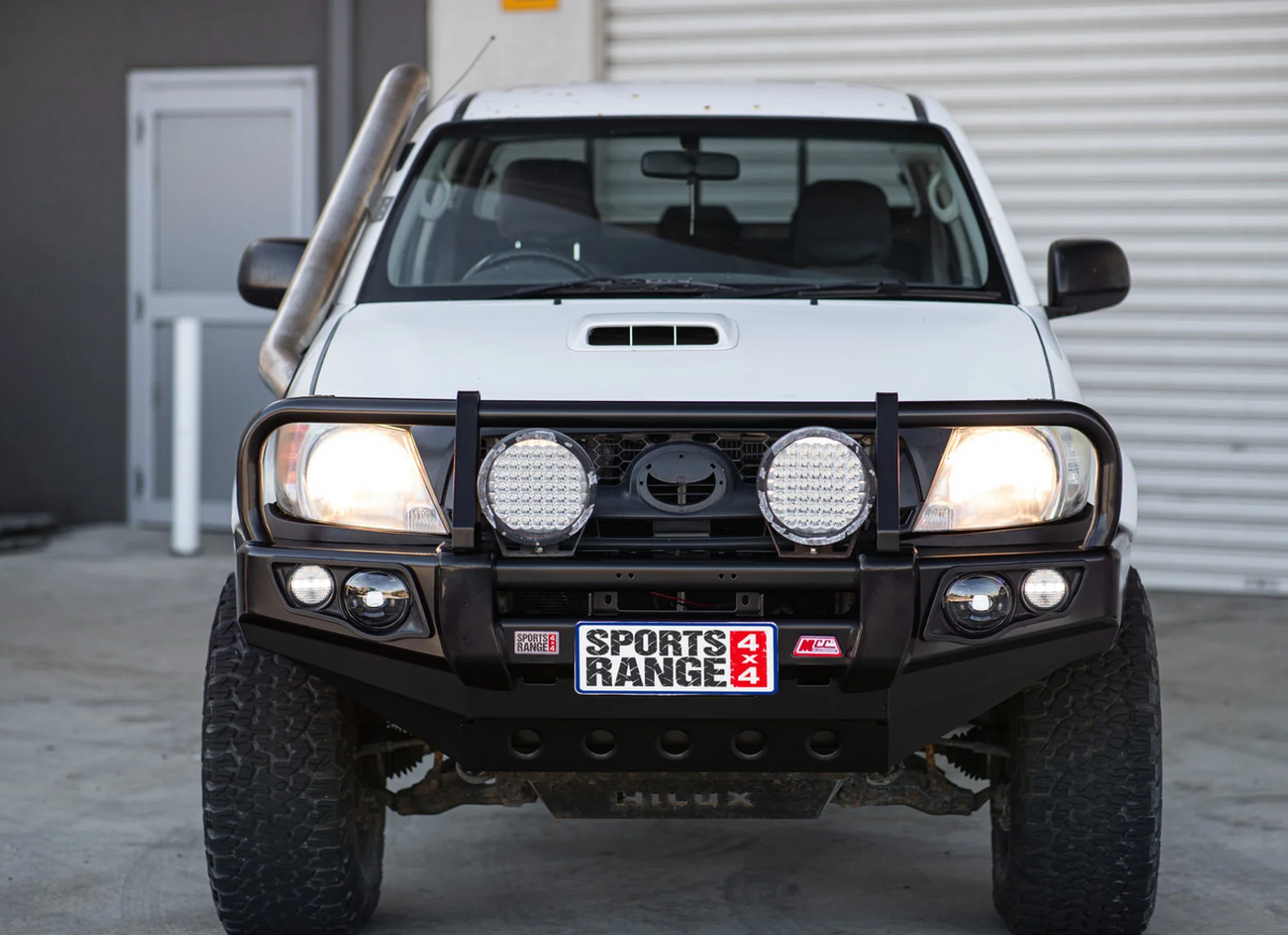MCC 4X4 Hilux GGN25R 2005-2011 707-02 Falcon Bull Bar Black A-Frame Pa ...