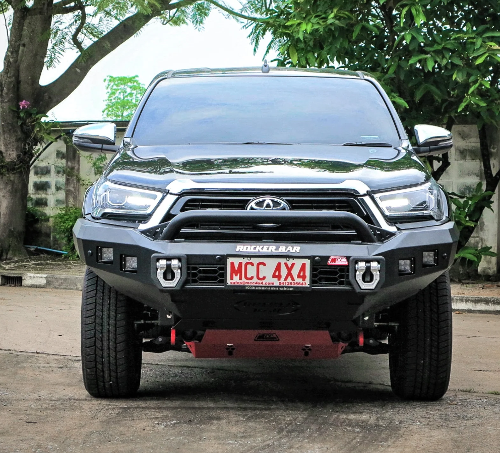 MCC 4X4 Hilux 2020-On 078-01SQL Rocker Bull Bar Single Low Loop Packag ...
